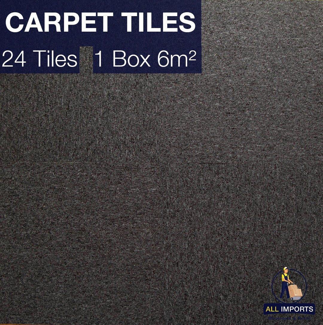 6m² Box of TH01 Premium Carpet Tiles - Perfect for Commercial & Domest